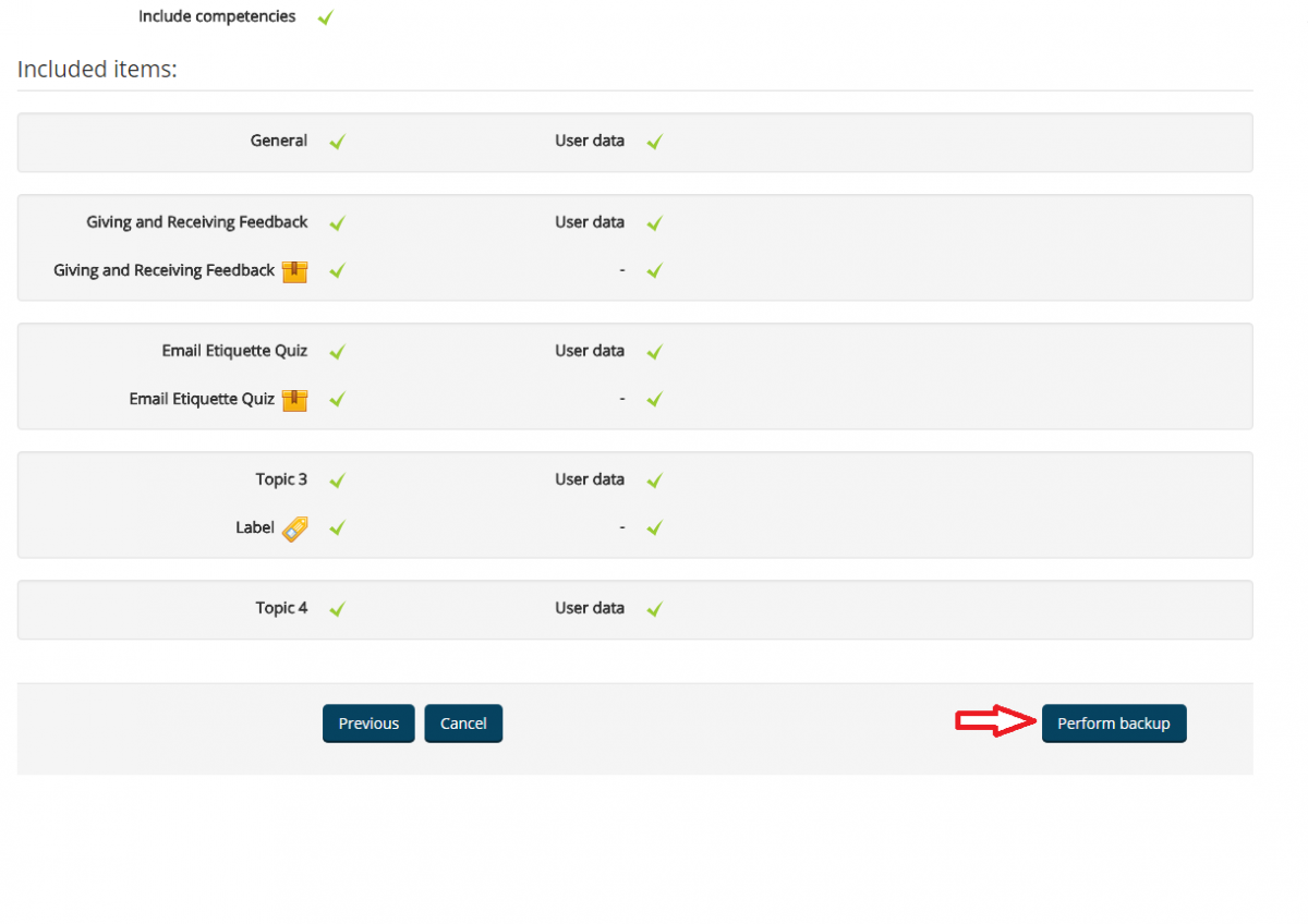 Steps To Backup Or Copy A Section Or Sections Of A Course In Moodle